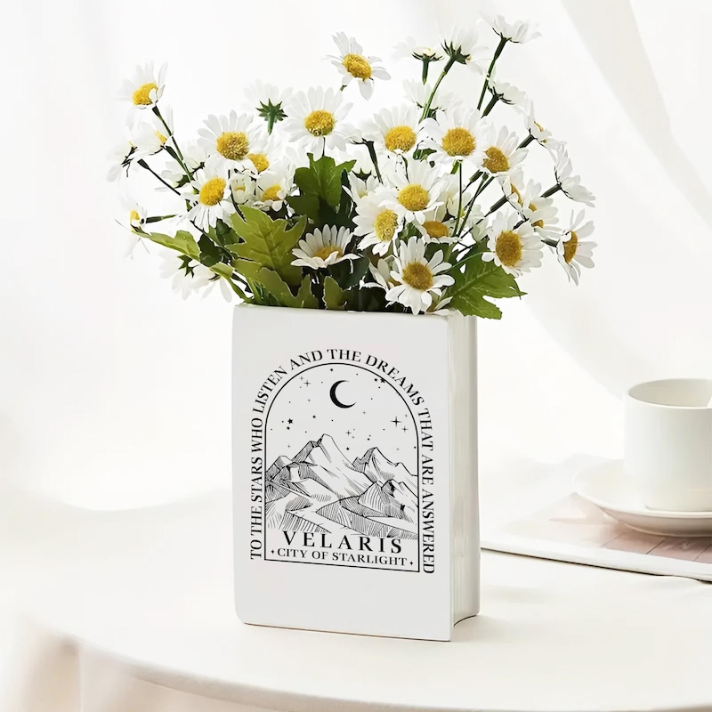 Acotar Ceramic Book Vase - Etsy UK