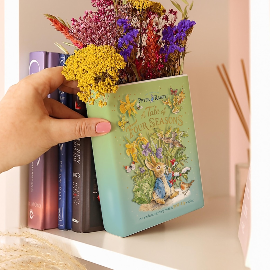 The Tale of Peter Rabbit Ceramic Book Vase - Etsy