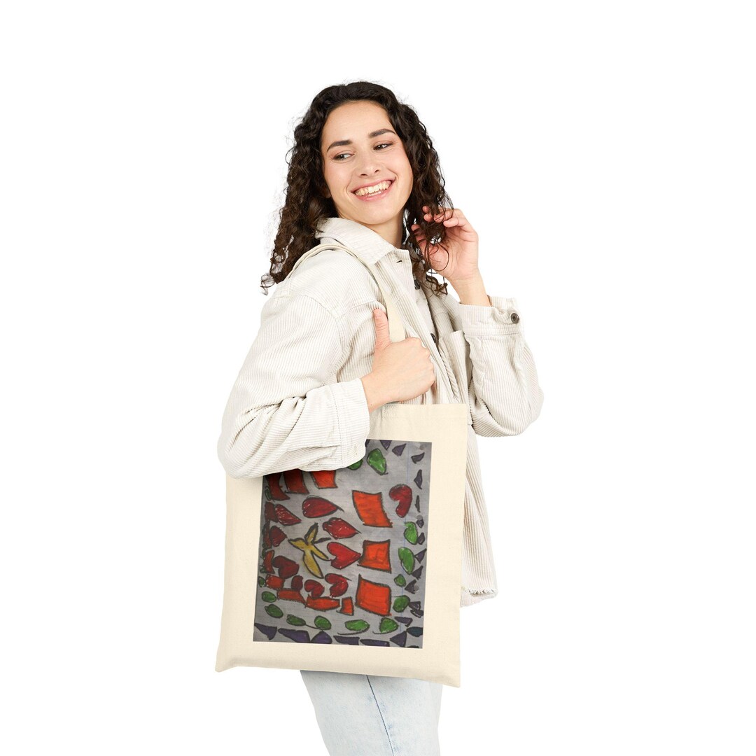 Hearts Around Colorful Tote Bag / Artistic Joy by Joyspark - Etsy