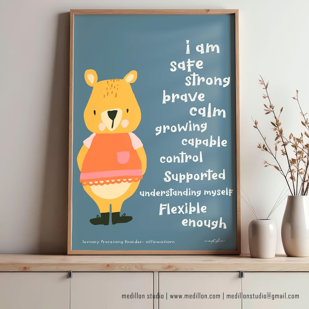 Sensory Processing Disorder “I Am” Affirmations Poster | SPD Kids ...