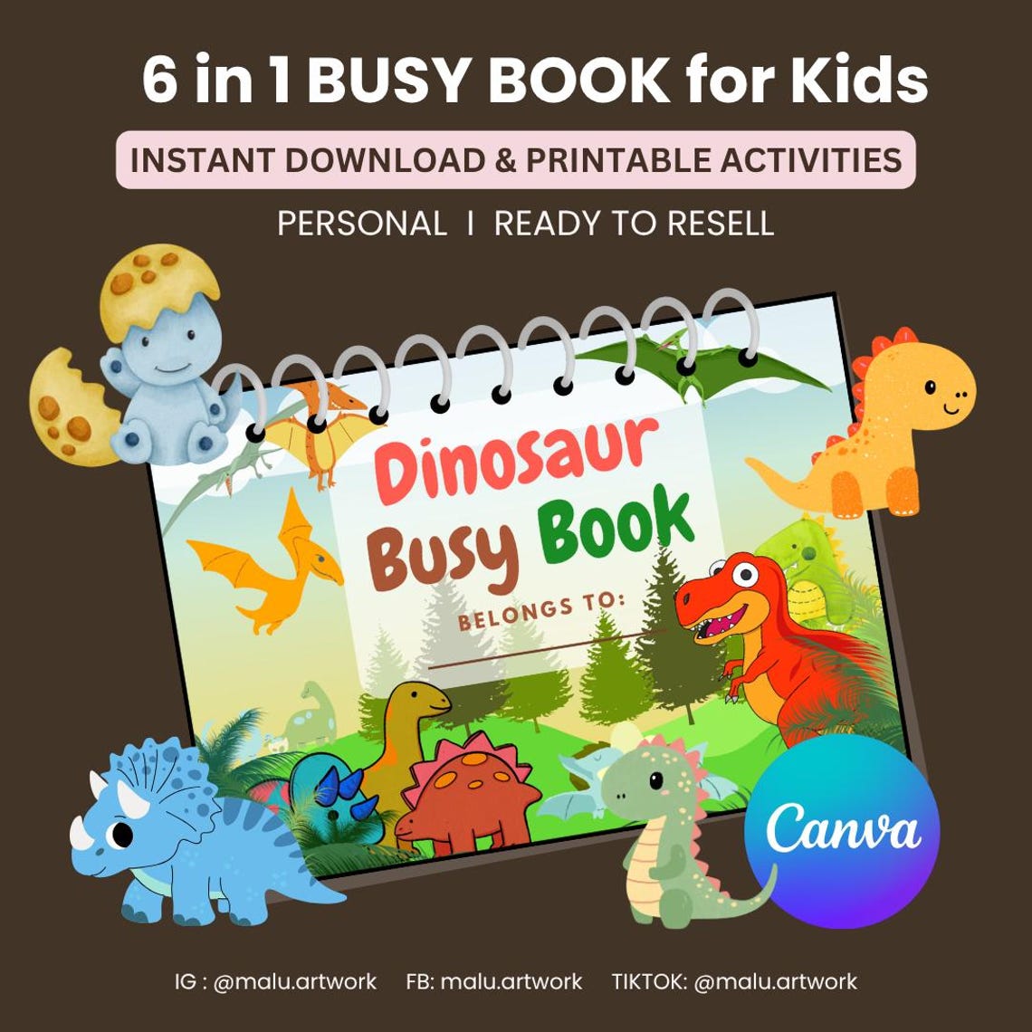 Toddler Learning Busy Book: Tracing, Numbers, Letters (PDF Printable ...