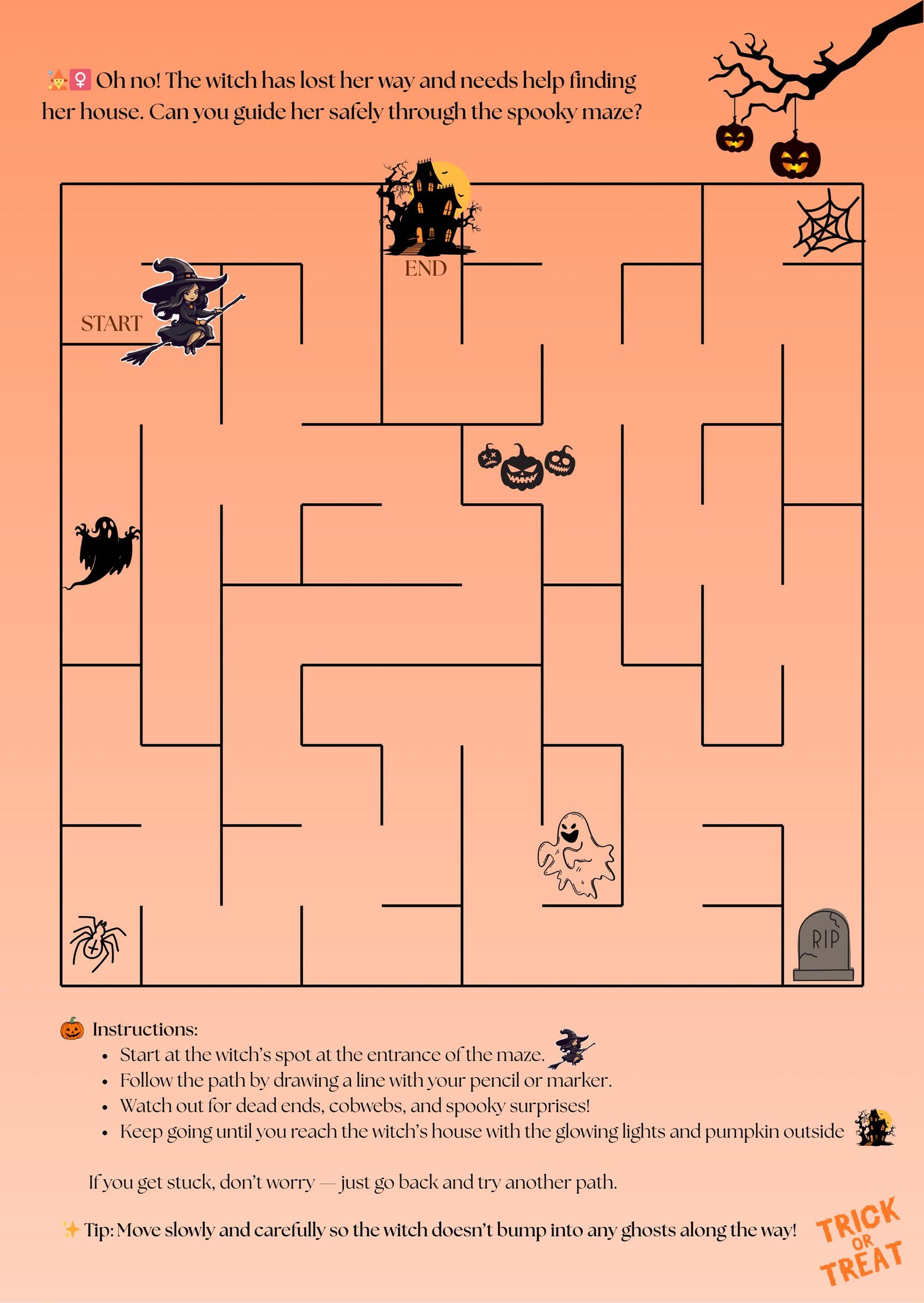 Halloween Coloring Book Printables: 25 Spooky Pages (digital Download ...