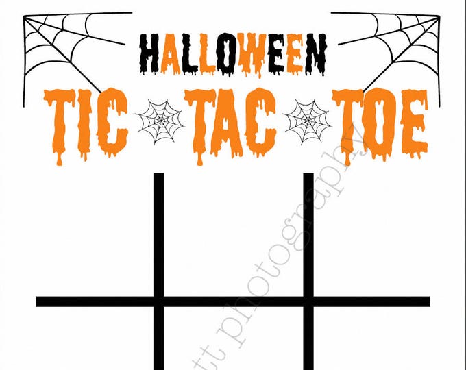 Printable Halloween Tic Tac Toe Game Cards for Halloween Party or Trick ...