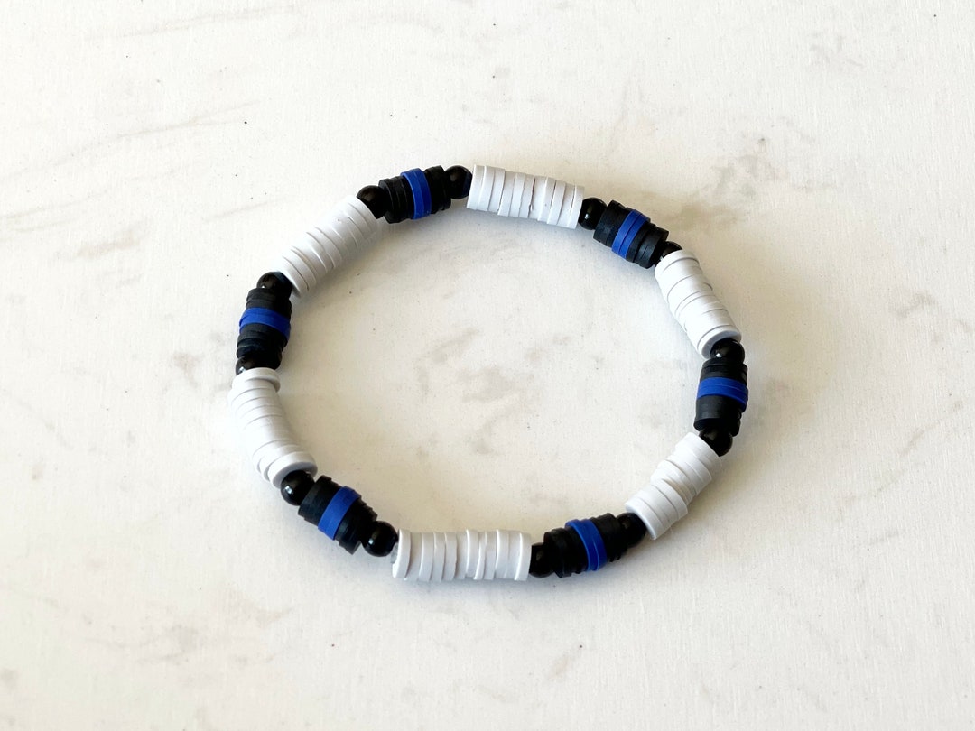 Police Bracelet Thin Blue Line Police Wife Support - Etsy