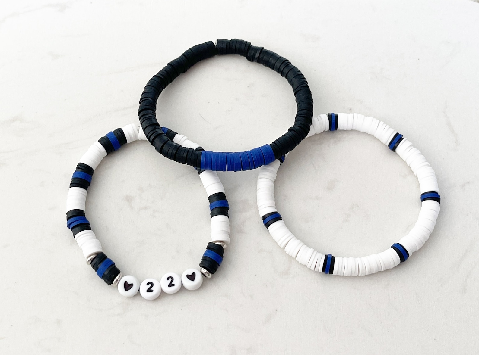 Police Bracelet ~ Thin Blue Line ~ Police Wife ~ Support Police ~ LEO ...