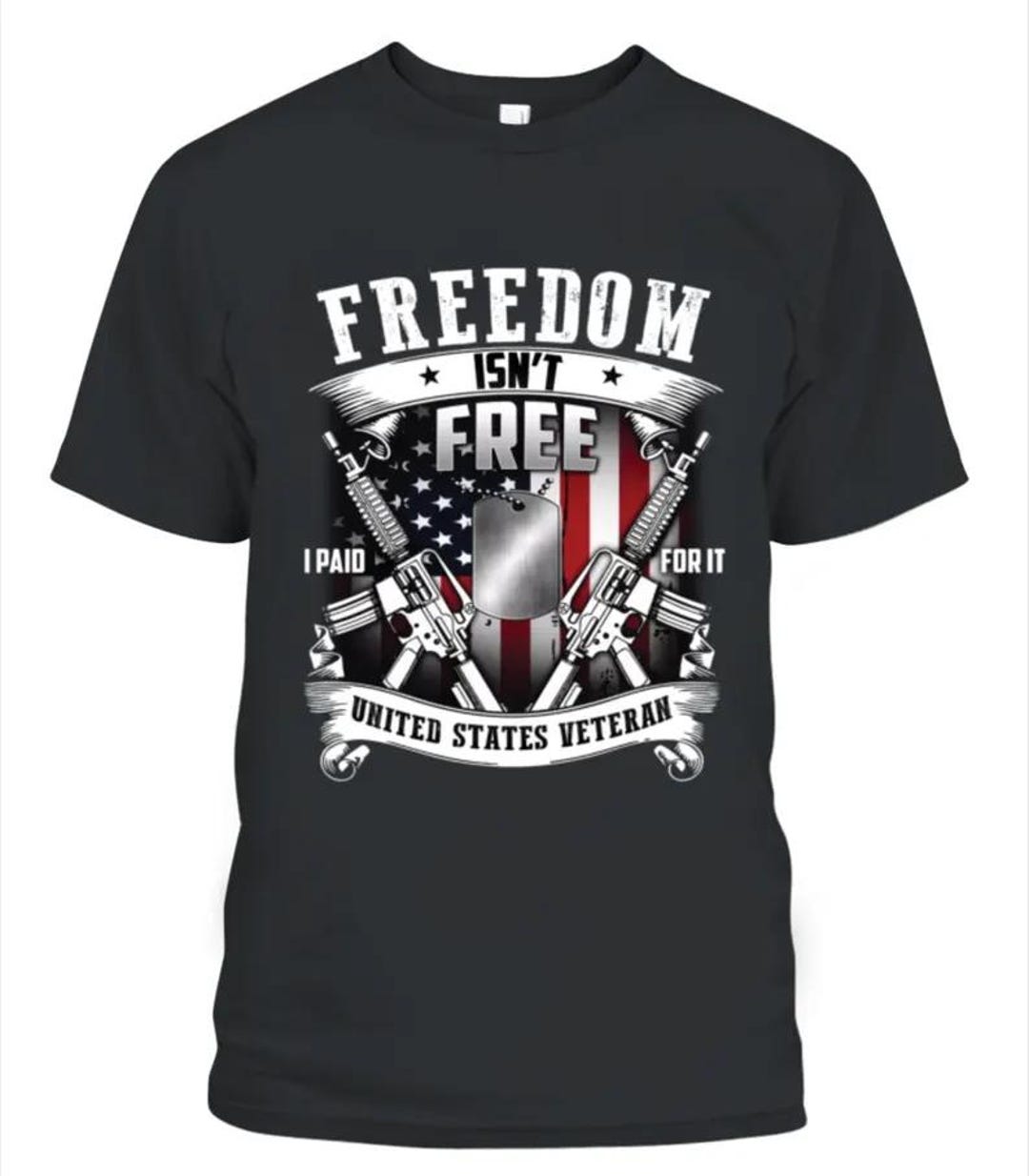 Freedom Isn’t Free Patriotic Veteran T Shirt, USA Pride Graphic Tee ...