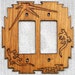 Coppercutts Lizard Family 6 X 6 Double Rocker Switch Plate Rustic ...