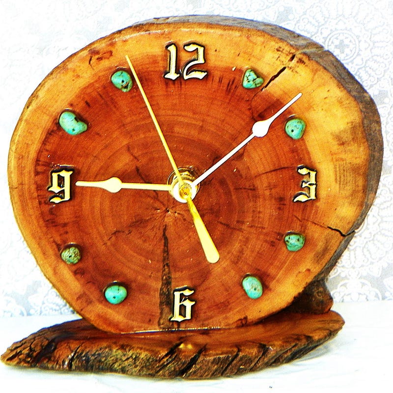 Rustic Desk Clock - Etsy