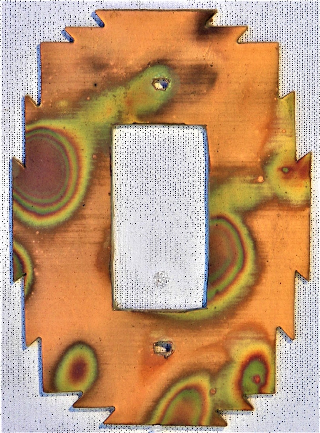 Coppercutts Heat Treated Copper 4.25" X 6" Single Rocker Switch Plate ...