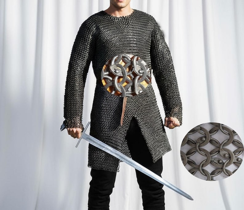 Chainmail Shirt – 9mm Round Riveted Rings With Flat Washers - Etsy