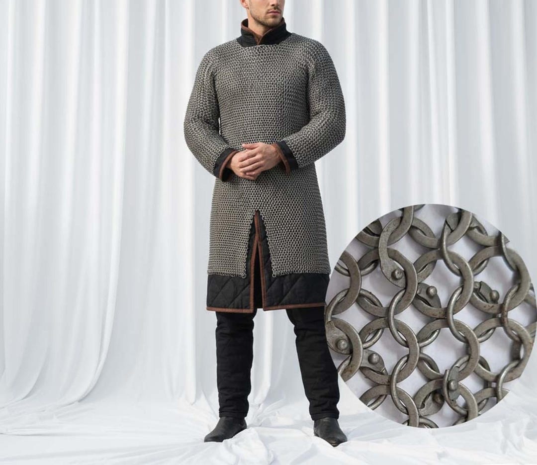 Medieval Chainmail Shirt Round Riveted Flat Washer - Etsy