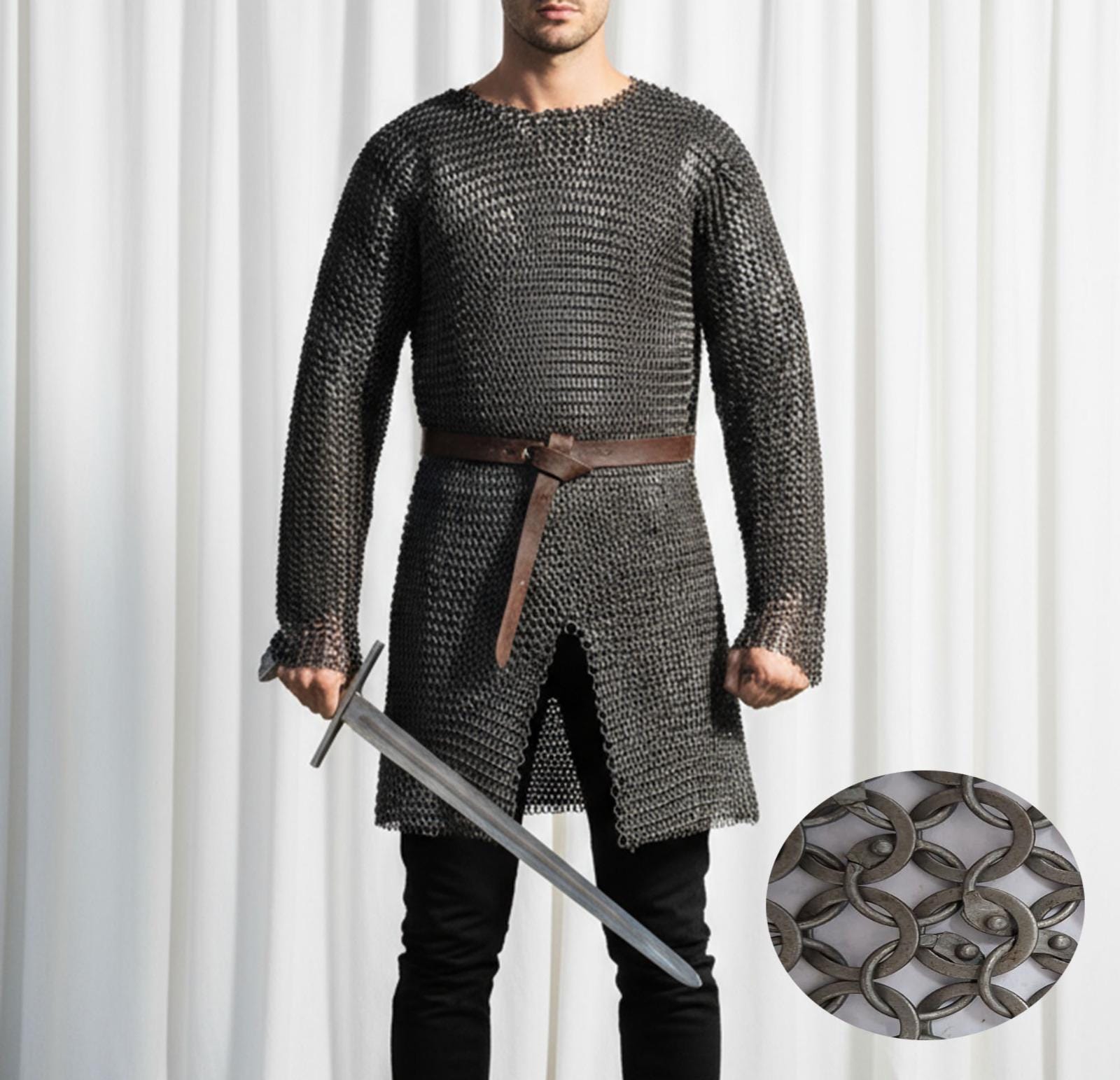 Chainmail Shirt – 9mm Round Riveted Rings With Flat Washers - Etsy