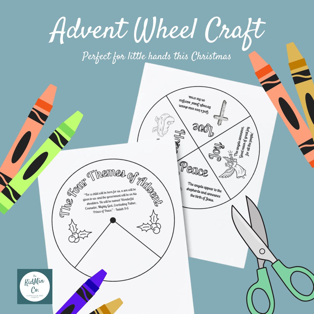 Advent Wheel Craft | Printable Sunday School Activity - Etsy