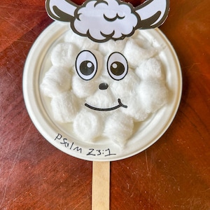 Psalm 23:1 Sheep Craft Kit | Bible Lesson Craft for Kids | Sunday ...