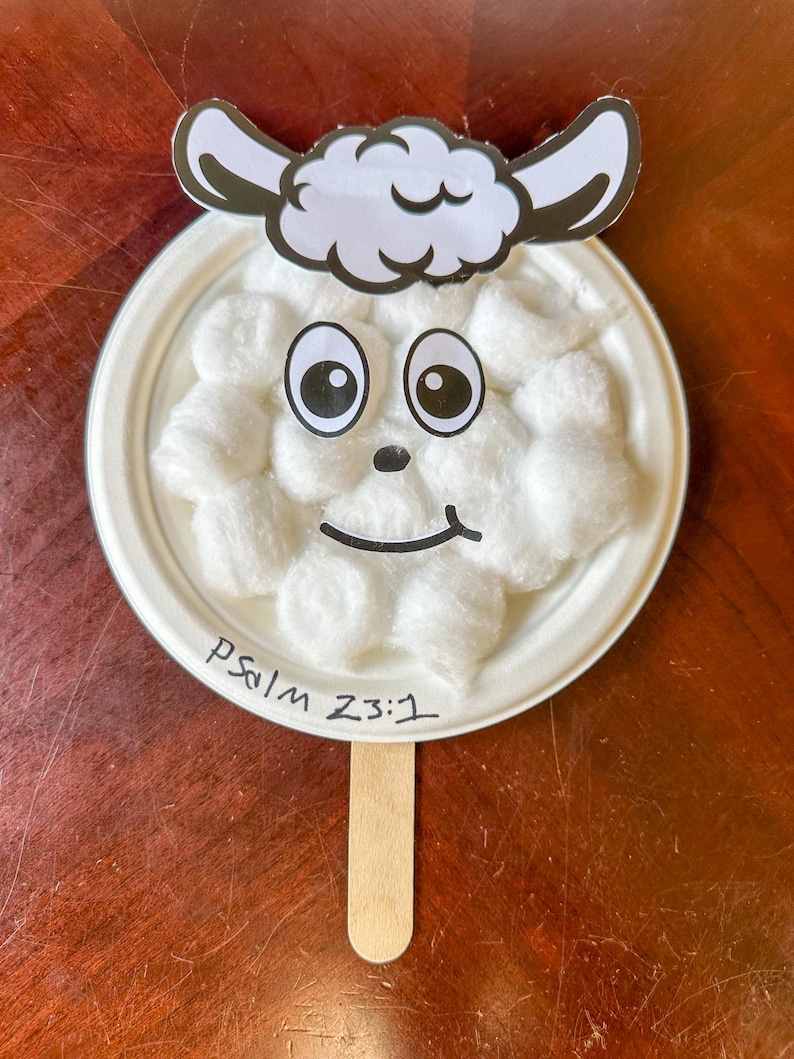Psalm 23:1 Sheep Craft Kit | Bible Lesson Craft for Kids | Sunday ...