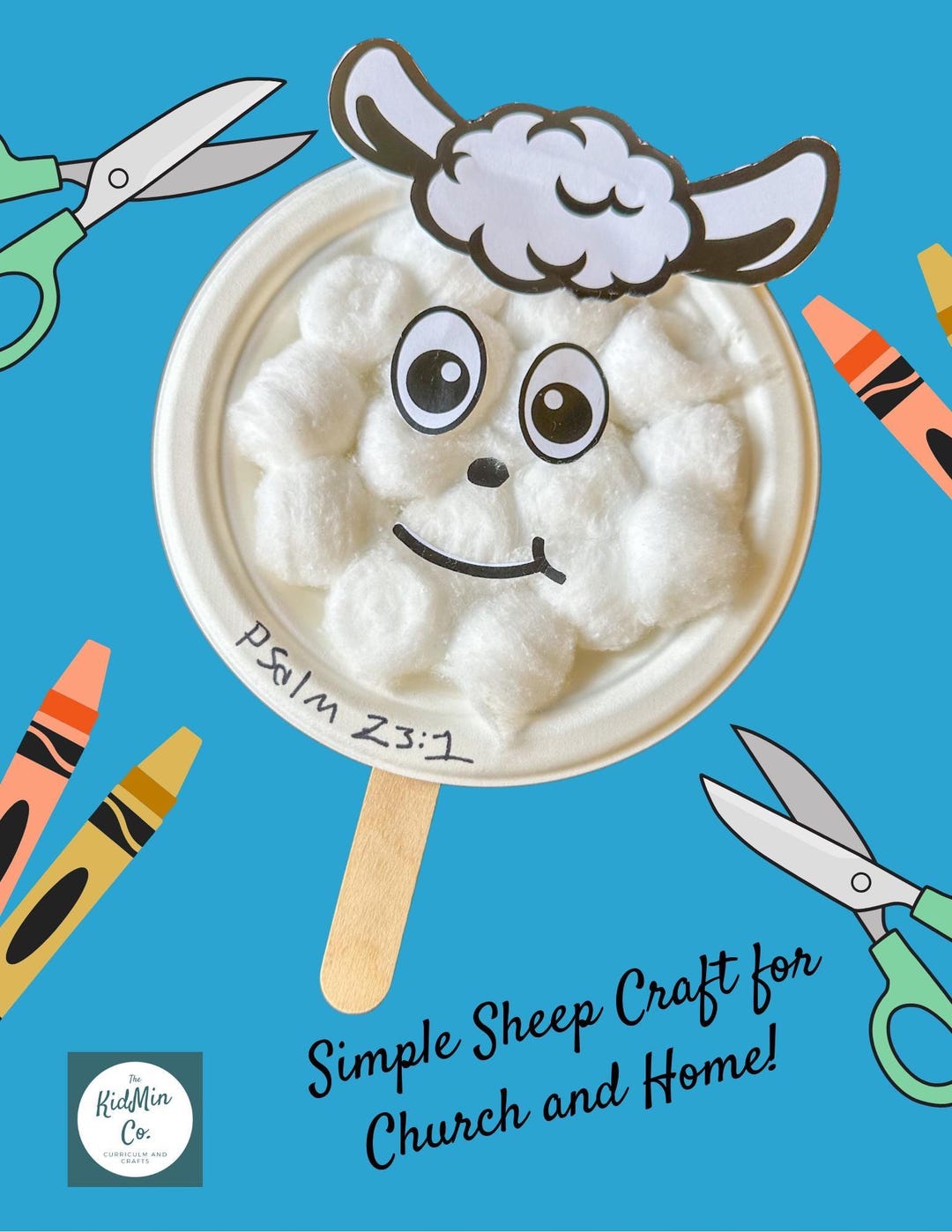 Psalm 23:1 Sheep Craft Kit | Bible Lesson Craft for Kids | Sunday ...
