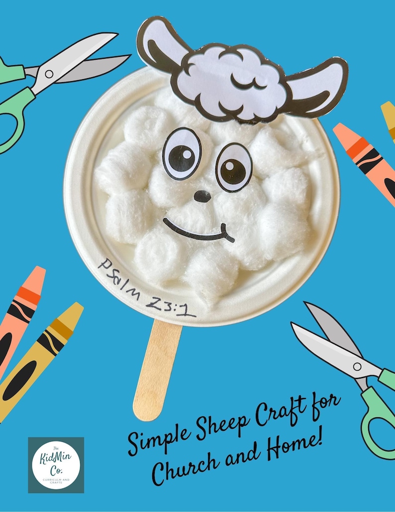 Psalm 23:1 Sheep Craft Kit | Bible Lesson Craft for Kids | Sunday ...