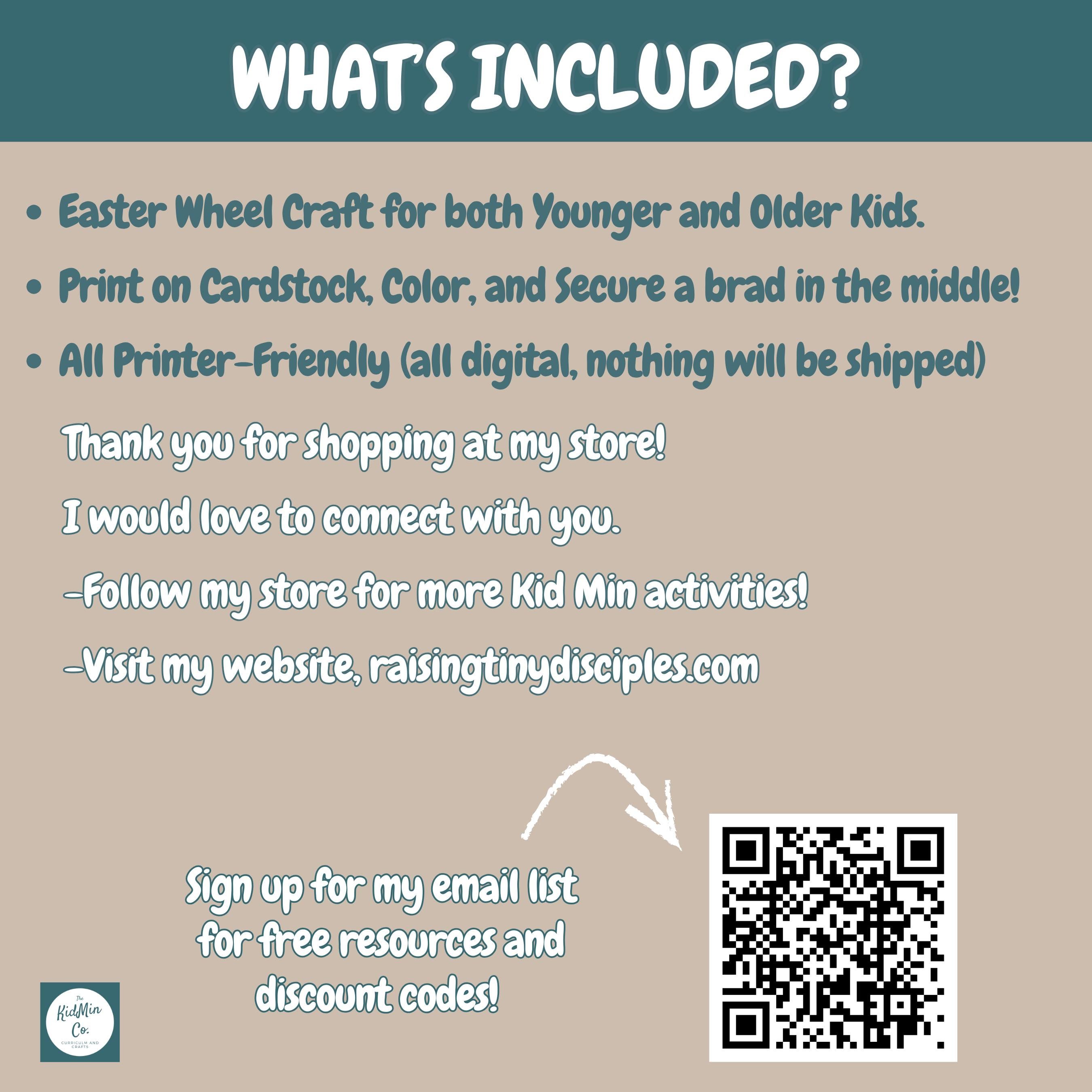 Christian Easter Wheel Craft for Kids | Printable Easter Activity | He ...