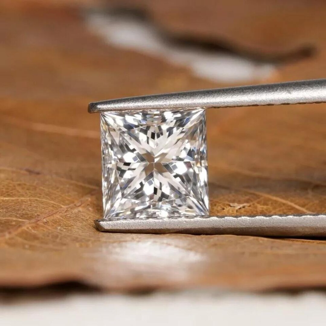 Lab Created Diamonds: 6x6mm Princess Cut CVD, D Colors IF Clarity , GIE ...