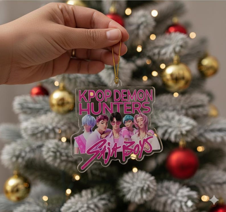 Kpop Saja Boys Ornament 2025, Demon Hunter Birthday Ornament, Kpop ...