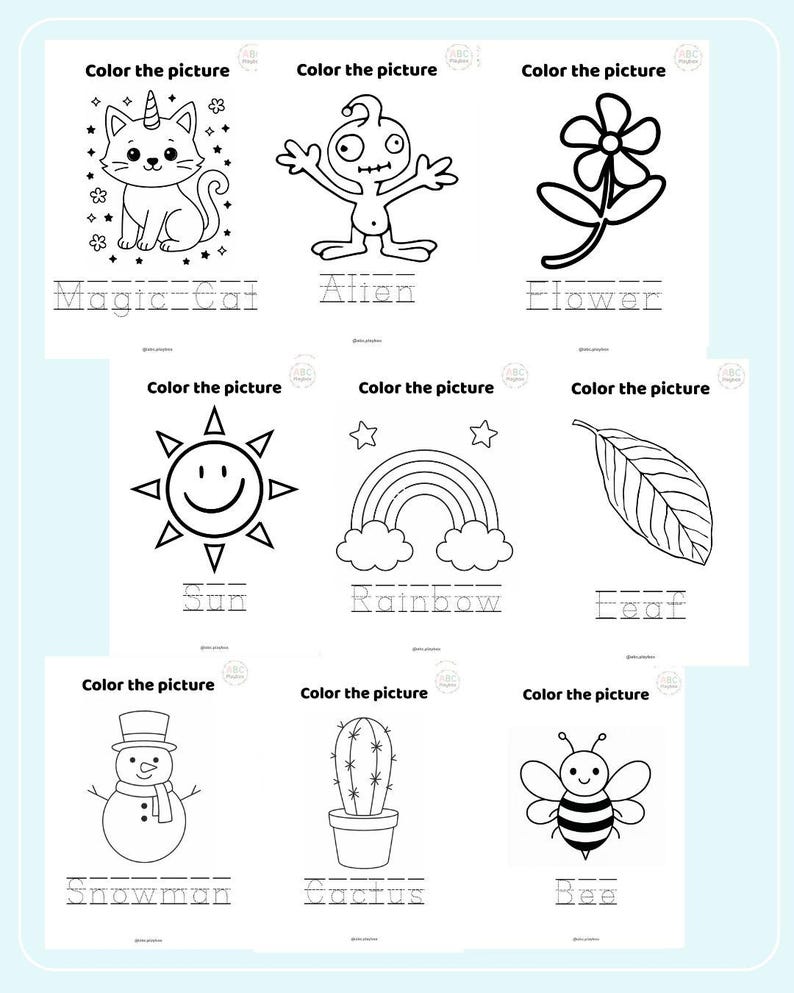 Preschool Coloring & Tracing Worksheets | 50 Pages | Ages 3–4 ...