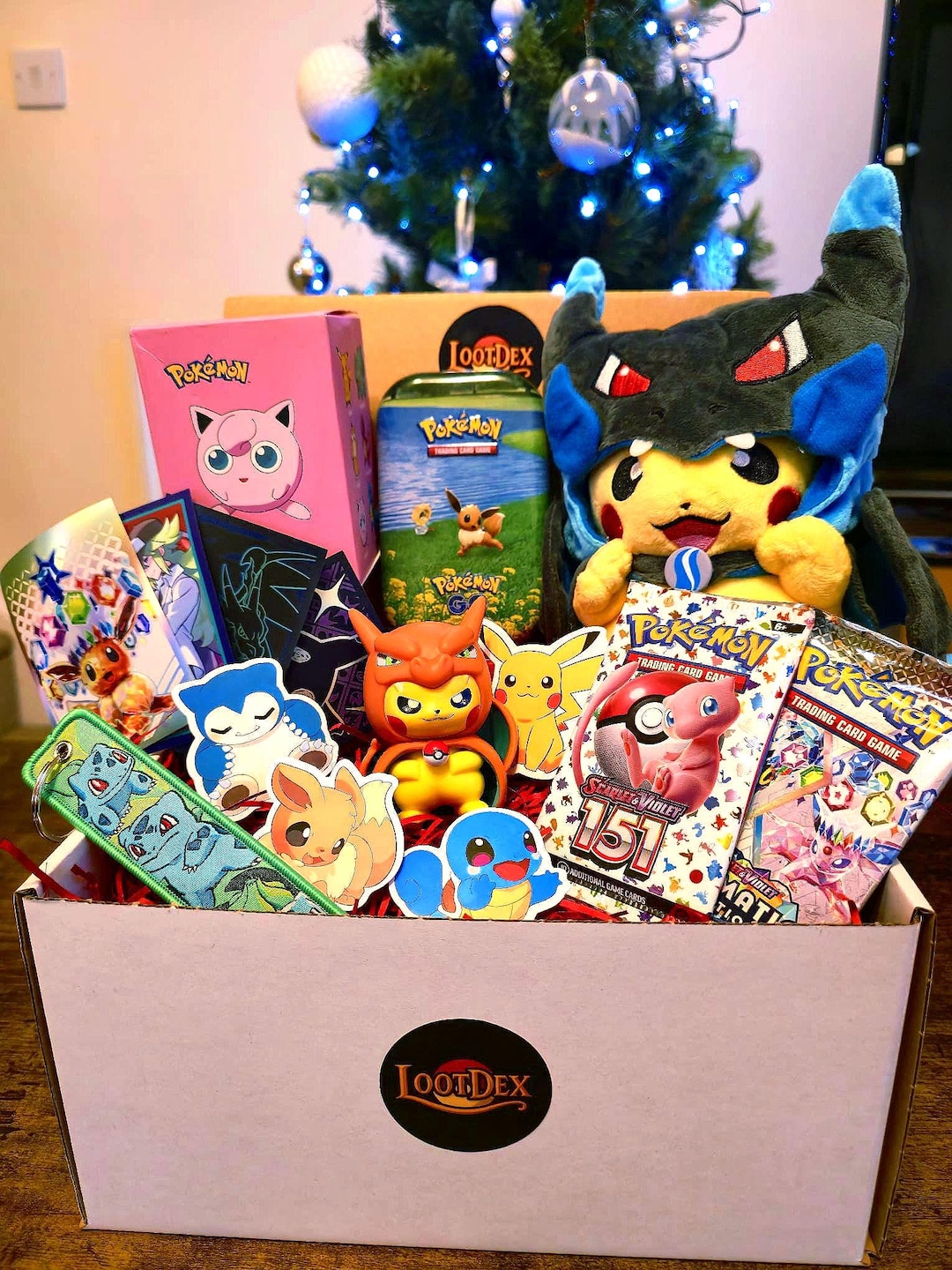 Pokemon Gift Mystery Box Set With Booster Packs, Plushie, Figurine ...