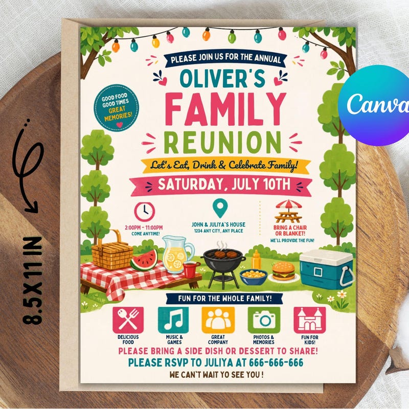 Family Reunion Flyer - Etsy
