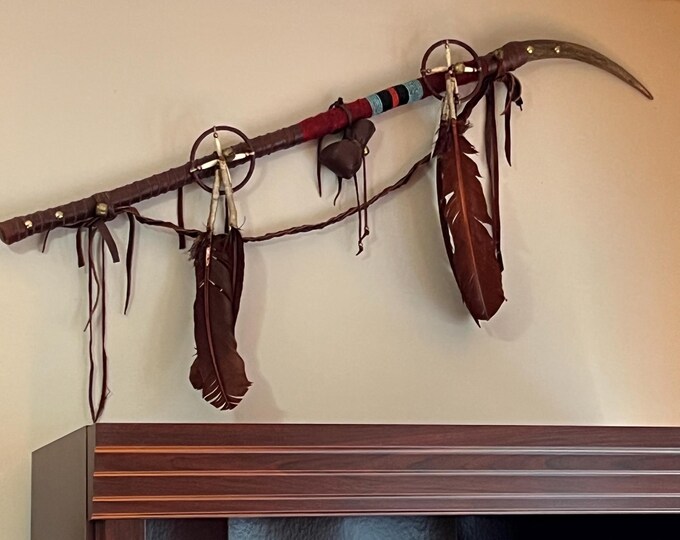 Native American Style Medicine Staff Wall Decor - Etsy