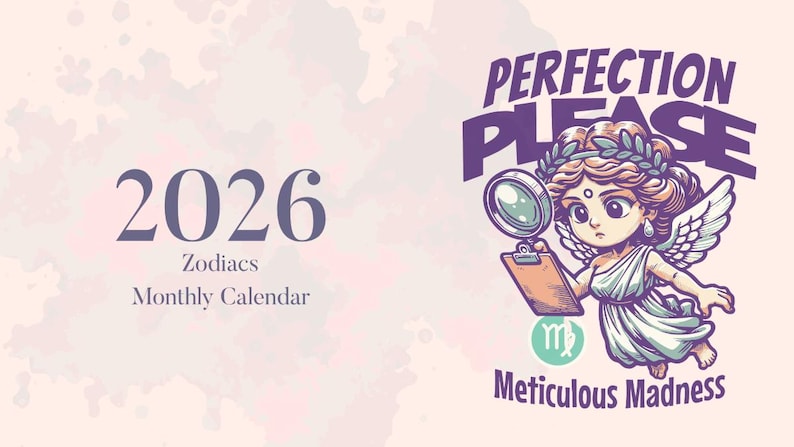 Zodiac Calendar 2026 | Kawaii Astrology Printable (PDF + PNG - Etsy