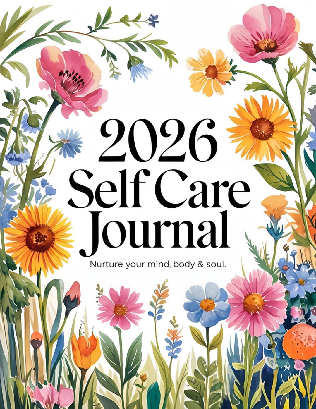 Digital Self Care Journal 2026, Printable Self Care Planner, Wellness ...