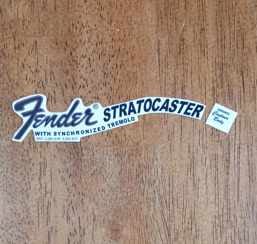 Fender Stratocaster 1970's Style Handmade Reproduced Waterslide Decal ...
