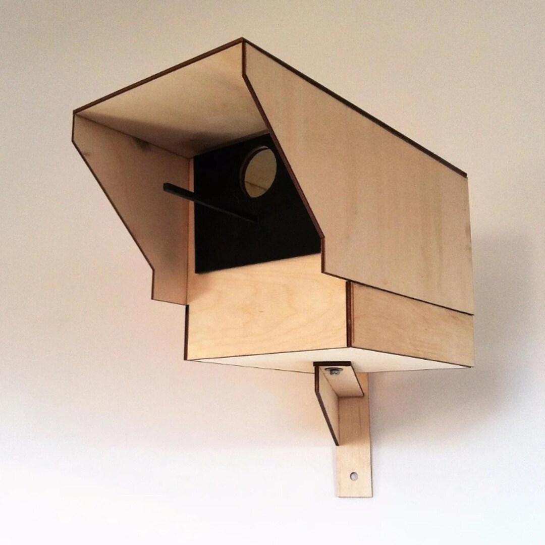 Security Camera Birdhouse Laser Cut File, Glowforge Bird Nest Hanging ...