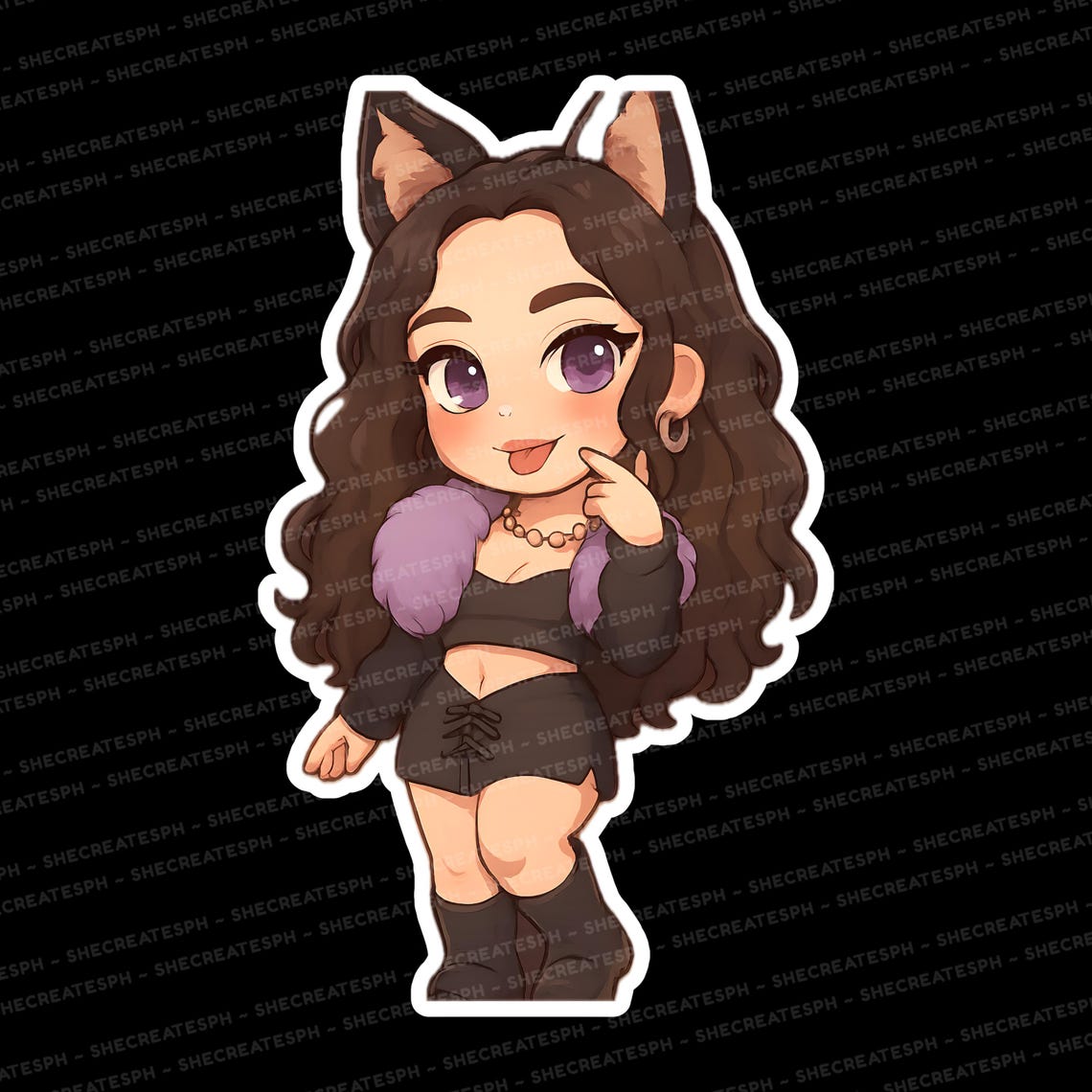 KATSEYE Chibi Girl Group Stickers: Printable PNG + SVG Pack - Etsy