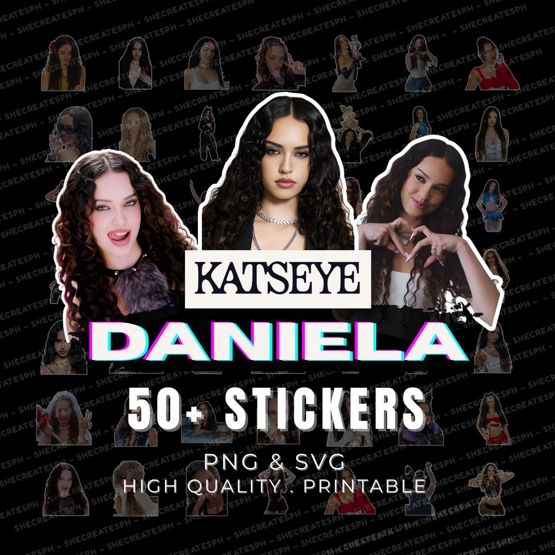 KATSEYE Daniela Stickers: 50+ PNG & SVG Graphics (digital Download) - Etsy