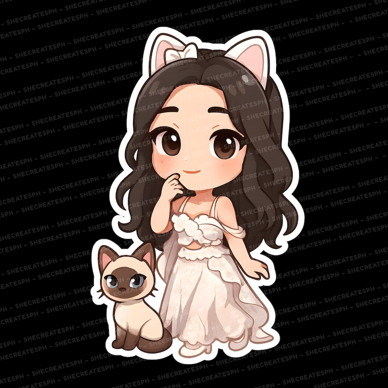 KATSEYE Chibi Girl Group Stickers: Printable PNG + SVG Pack - Etsy