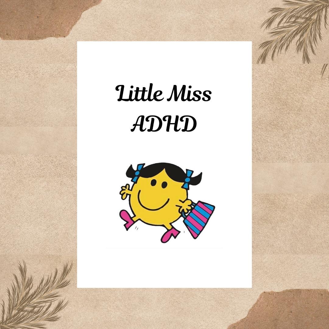 Postcard "little Miss Adhd" | Mental Health | ADHD | Autism | ADHD ...