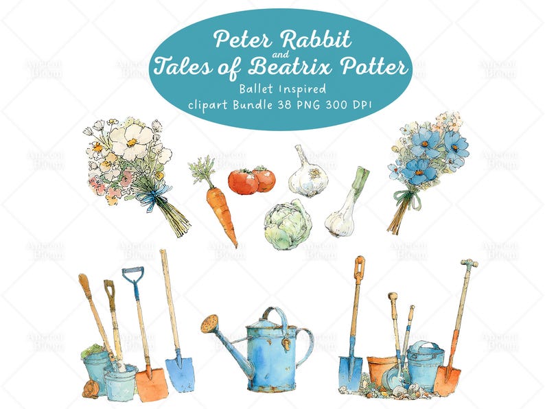 Peter Rabbit and Tales of Beatrix Potter Ballet Inspired 38 PNG - Etsy