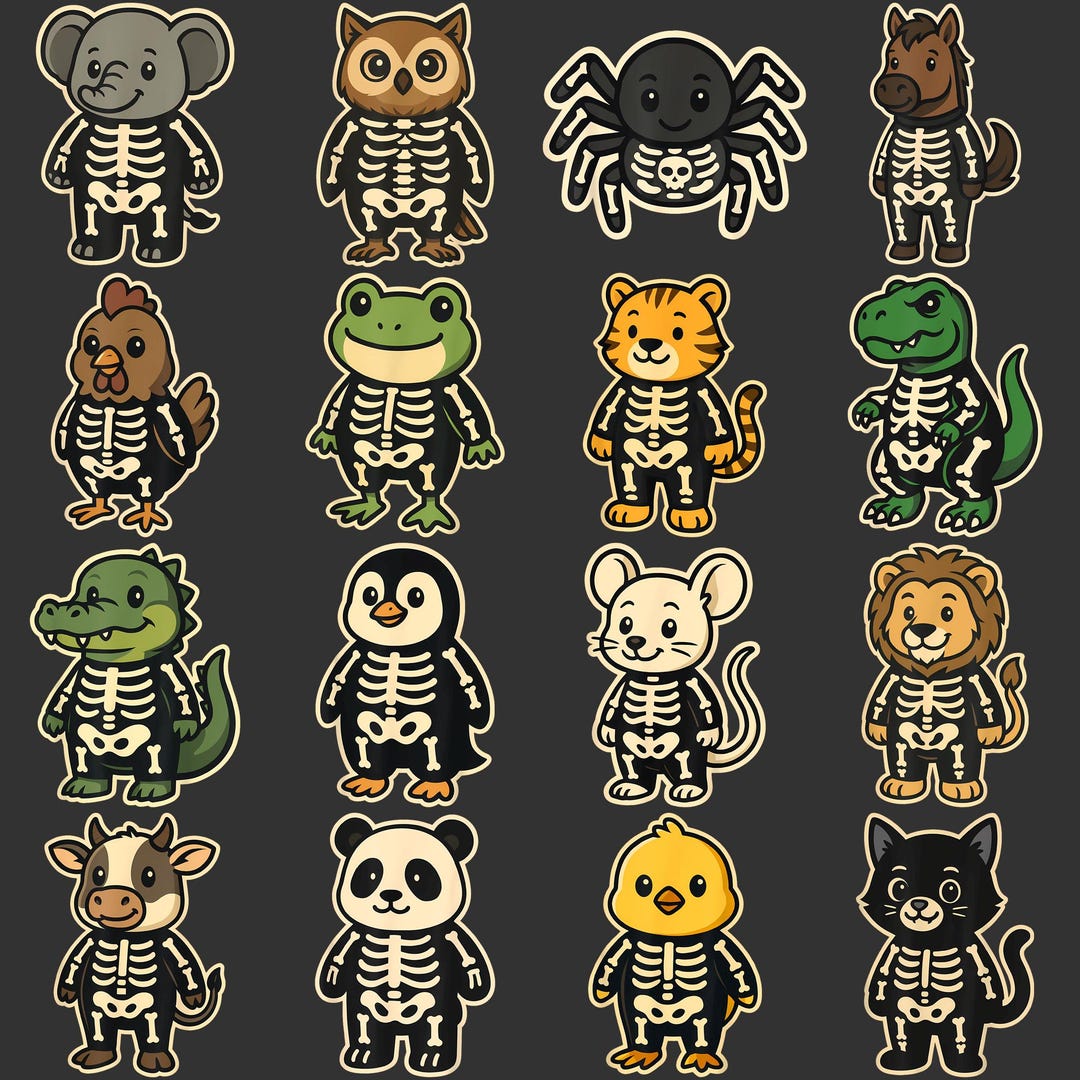 Spooky Cute Animals PNG, Funny Halloween Animal World Clipart, Cute ...