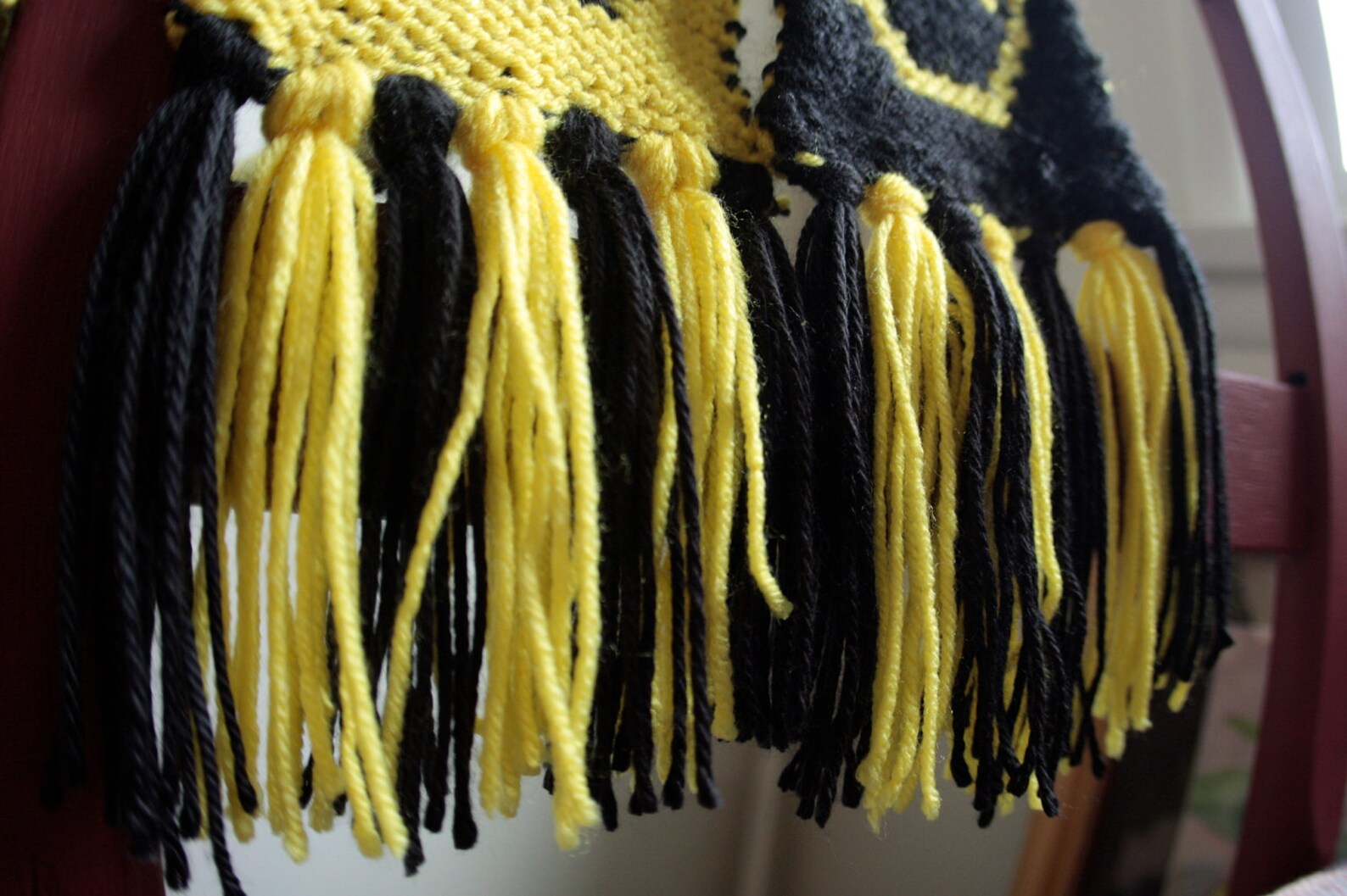 Batman Hand Knit Scarf - Etsy