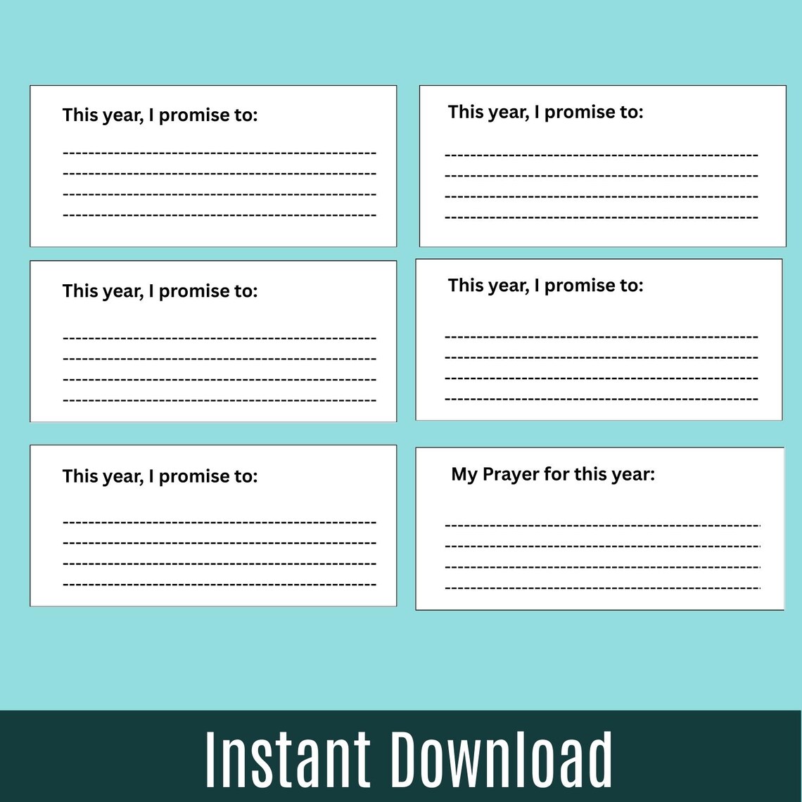 New Year Promises to God Folding Surprise Crafts Printable Sunday ...