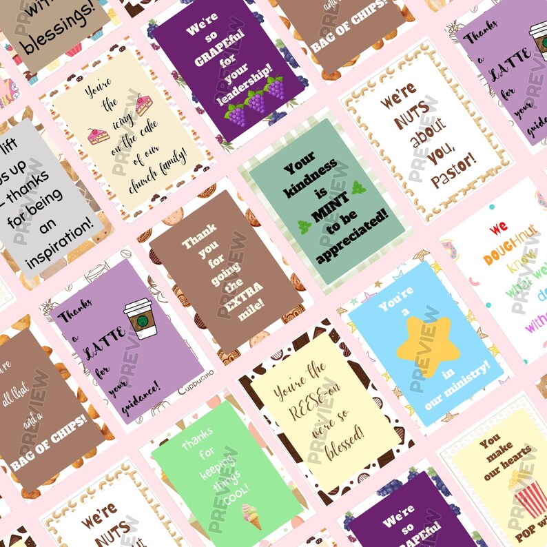 Printable Thanksgiving Thank You Snacks Tags 17 Designs (digital ...