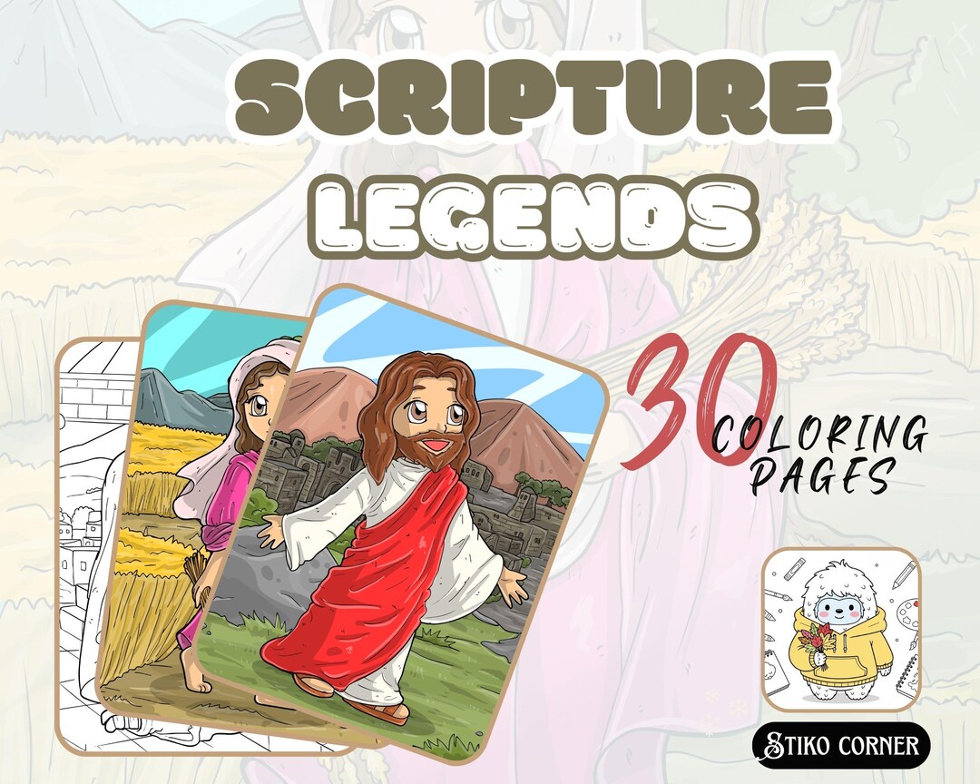 Scripture Legends Coloring Book | Saints and Legendary Biblical ...