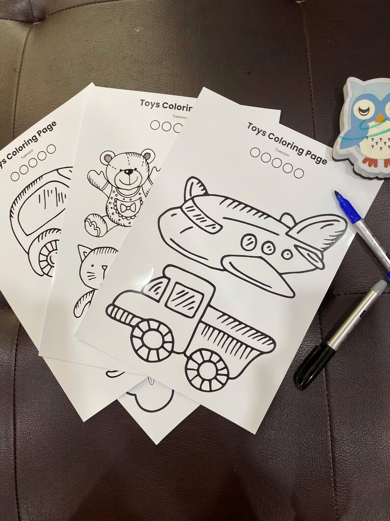Printable Toy Coloring Page for Kids – Fun DIY Activity Sheet, Instant ...