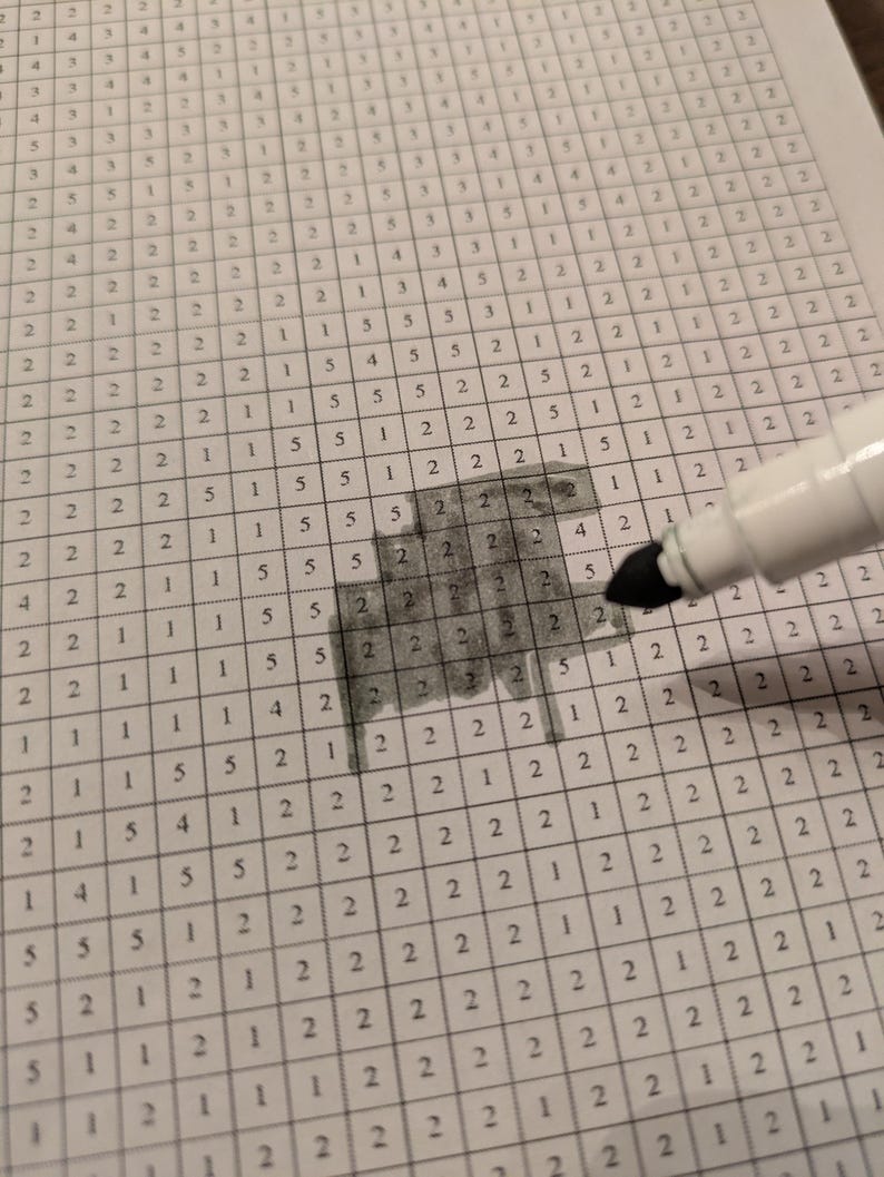 Color by Number Evaporation From Canva Painting - Etsy Israel