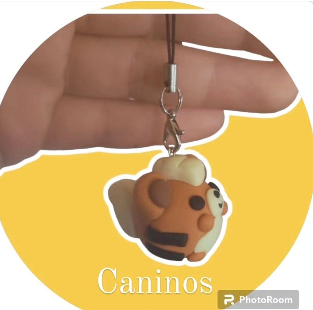 Pokemon Growlithe Keychain - Etsy