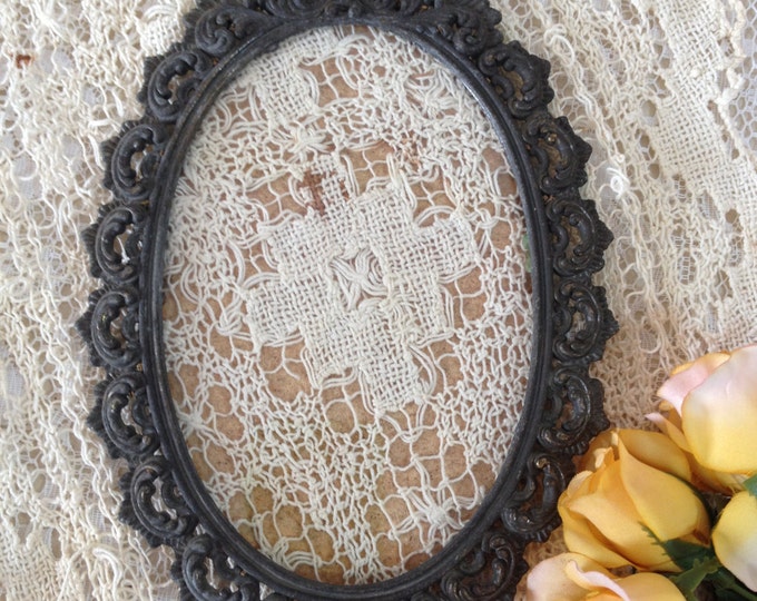 Vintage Cast Metal Frame - Etsy
