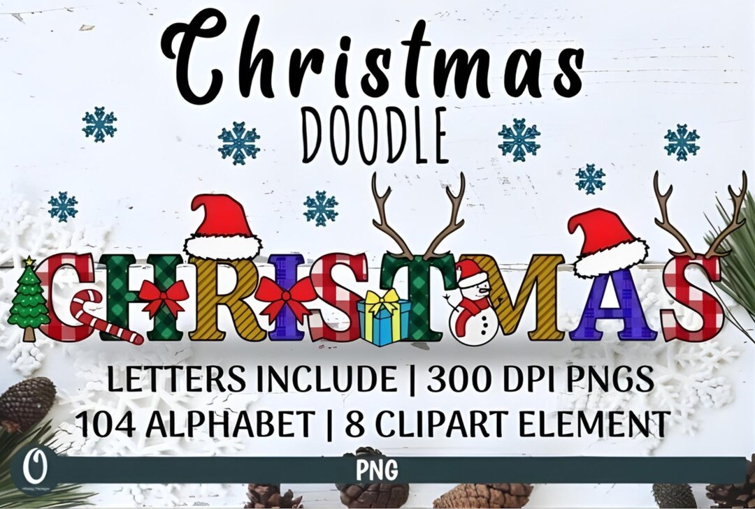 Christmas Alphabet PNG, Merry Christmas Font Png , Christmas Letters ...