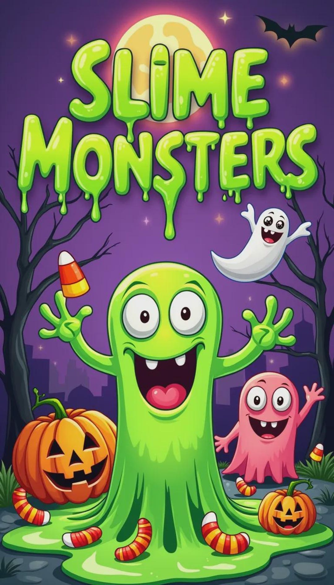 Slime Monsters Coloring Book | Creepy Cute Printable Pages | Kids ...