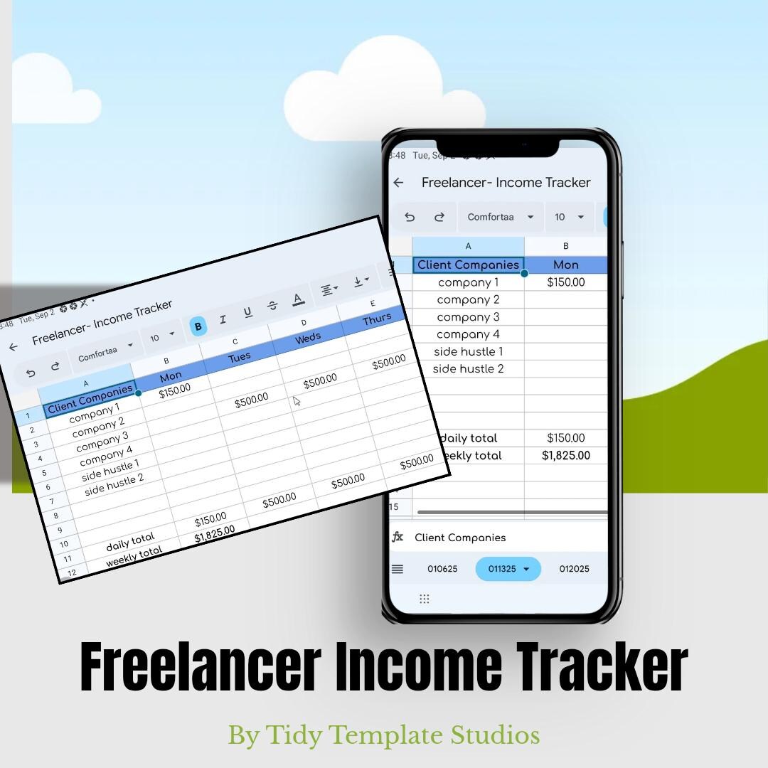 Freelancer Income Tracker - Etsy