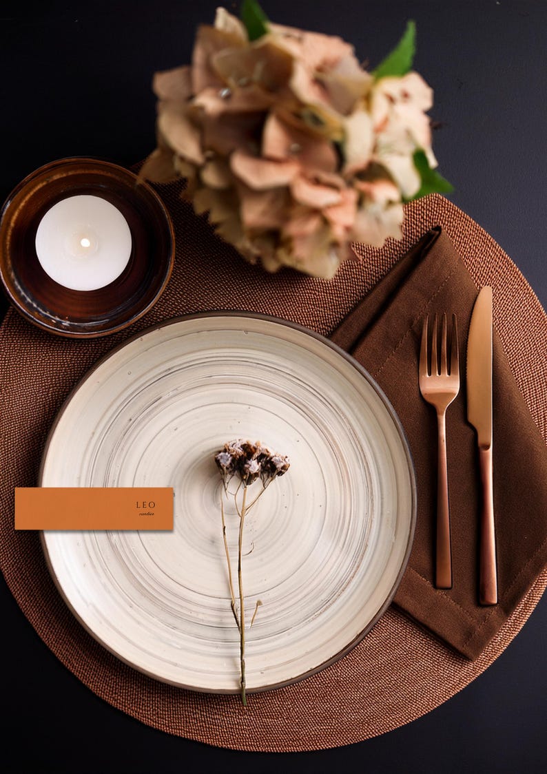 Classy Place Cards 3.5x1" Digital Template - Customisable - Etsy Australia